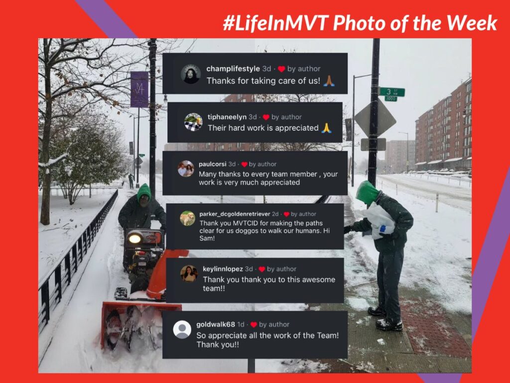 #LifeInMVT Photo of the Week: Snow Day in Mount Vernon Triangle - Mount ...